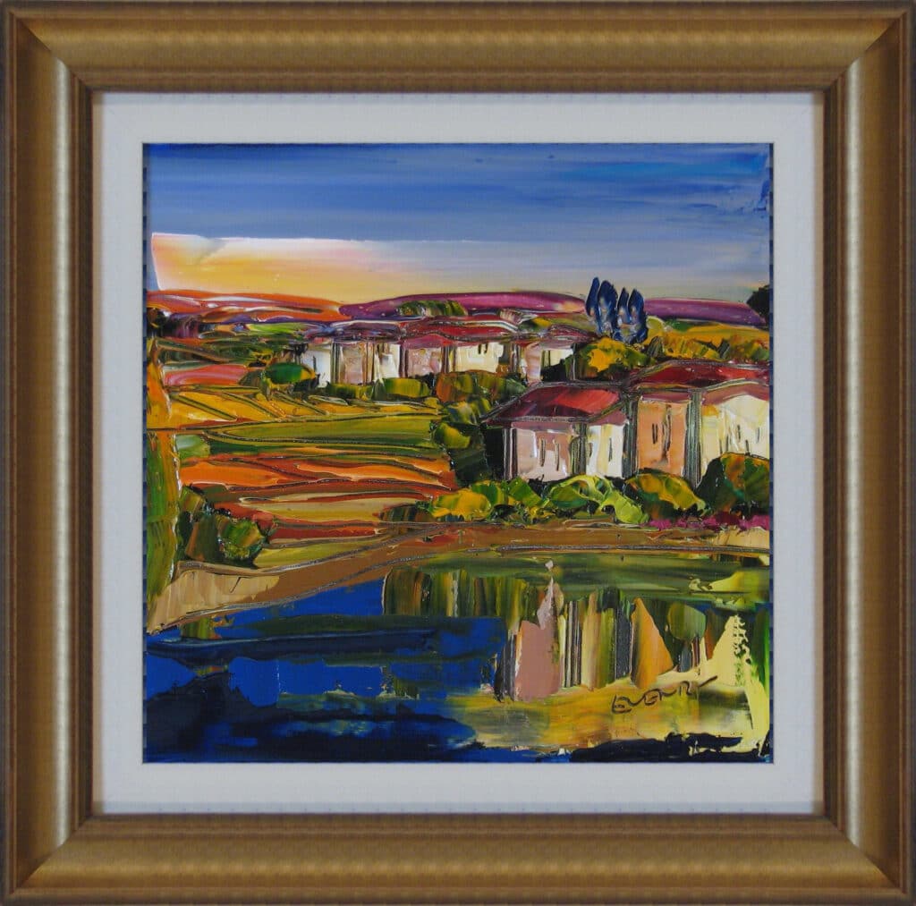 Maya Eventov Tuscany 4 original painting size 16"Hx16"W.